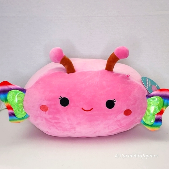 Squishmallows | Toys | Brielana Pink Rainbow Butterfly Stackable ...
